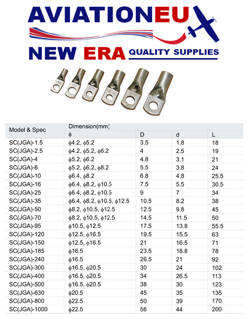 AVIATIONEU NEW ERA SC Screw Lug Type Brass Battery Terminals (Pack ...