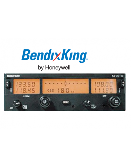 HONEYWELL BENDIX KING® KX125 TSO'd Panel Mounted Digital NAV/COMM SKU: BK-NAV/COMM-KX125