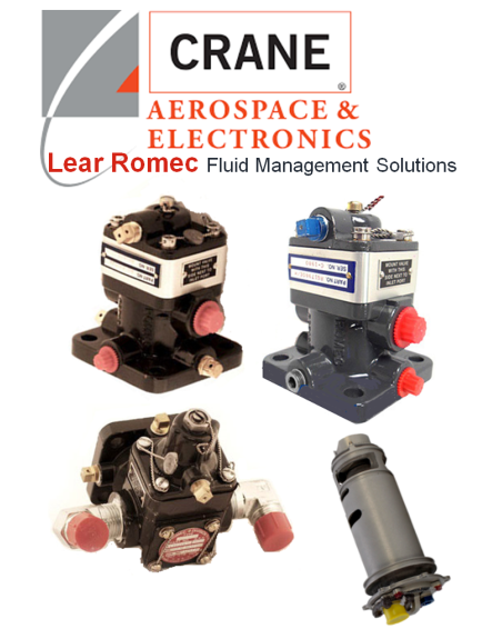 CRANE® LEAR ROMEC Aircraft Fluid Pumps SKU: LRMC-PMP-FLD-ACFT