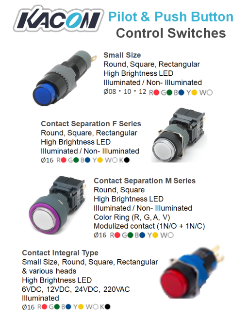 KACON Control Switches SKU: KACON-SWC-CNTRL