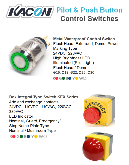 KACON Control Switches SKU: KACON-SWC-CNTRL