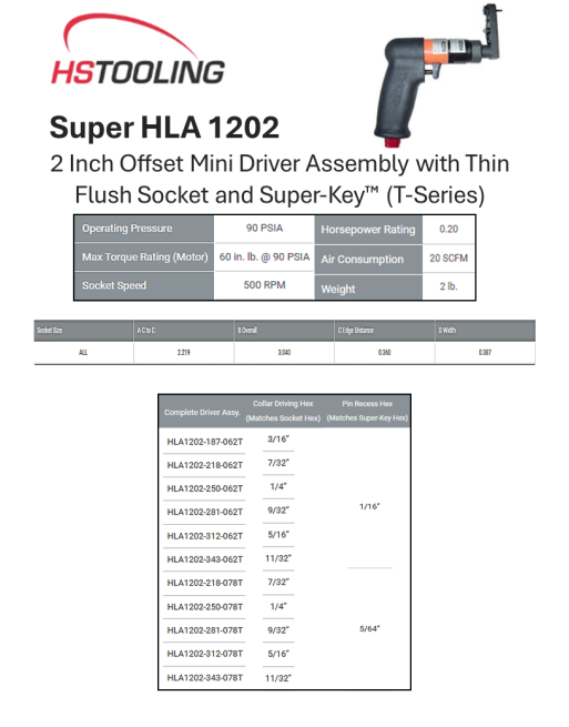HSTOOLING Tools for Aerospace SKU: HSTLG-TOOL