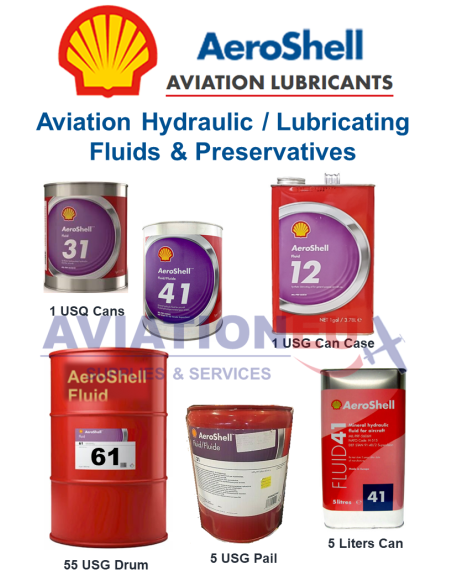AEROSHELL® Aviation Hydraulic, Lubricating Fluids & Preservatives SKU ...