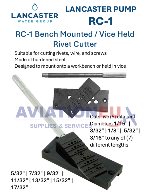 Aerospace & Industrial Heavy Duty Rivet Cutters SKU: RVT-CTR