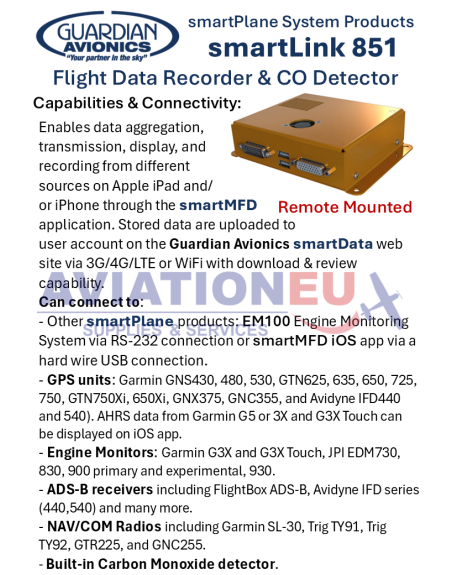GUARDIAN AVIONICS smartPlane System MFD, FDR & CO Detectors SKU: GRDN ...